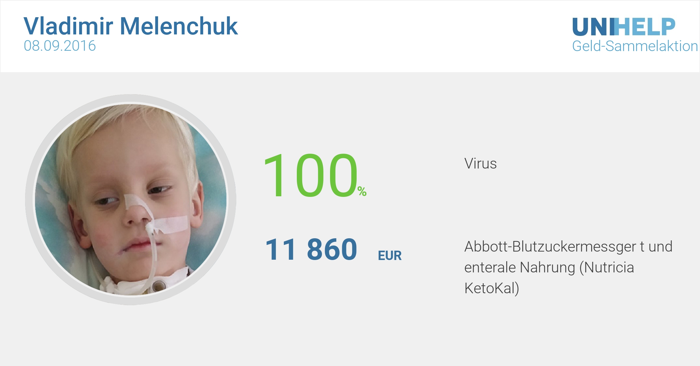 Vladimir Melenchuk - Wie kann man Geld überweisen? - Gemeinnütziger Verein UNIHELP e.V.