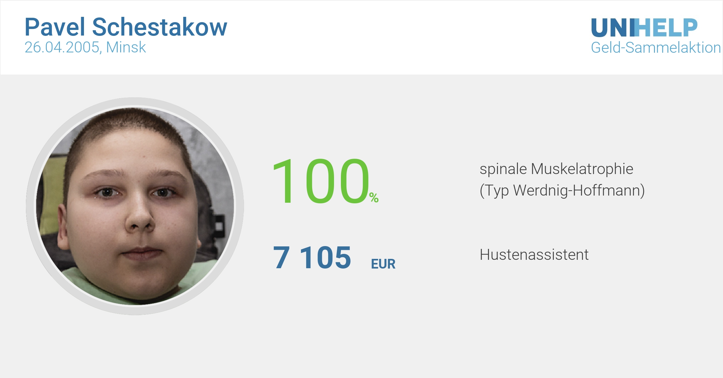 Pavel Schestakow - Wie kann man Geld überweisen? - Gemeinnütziger Verein UNIHELP e.V.